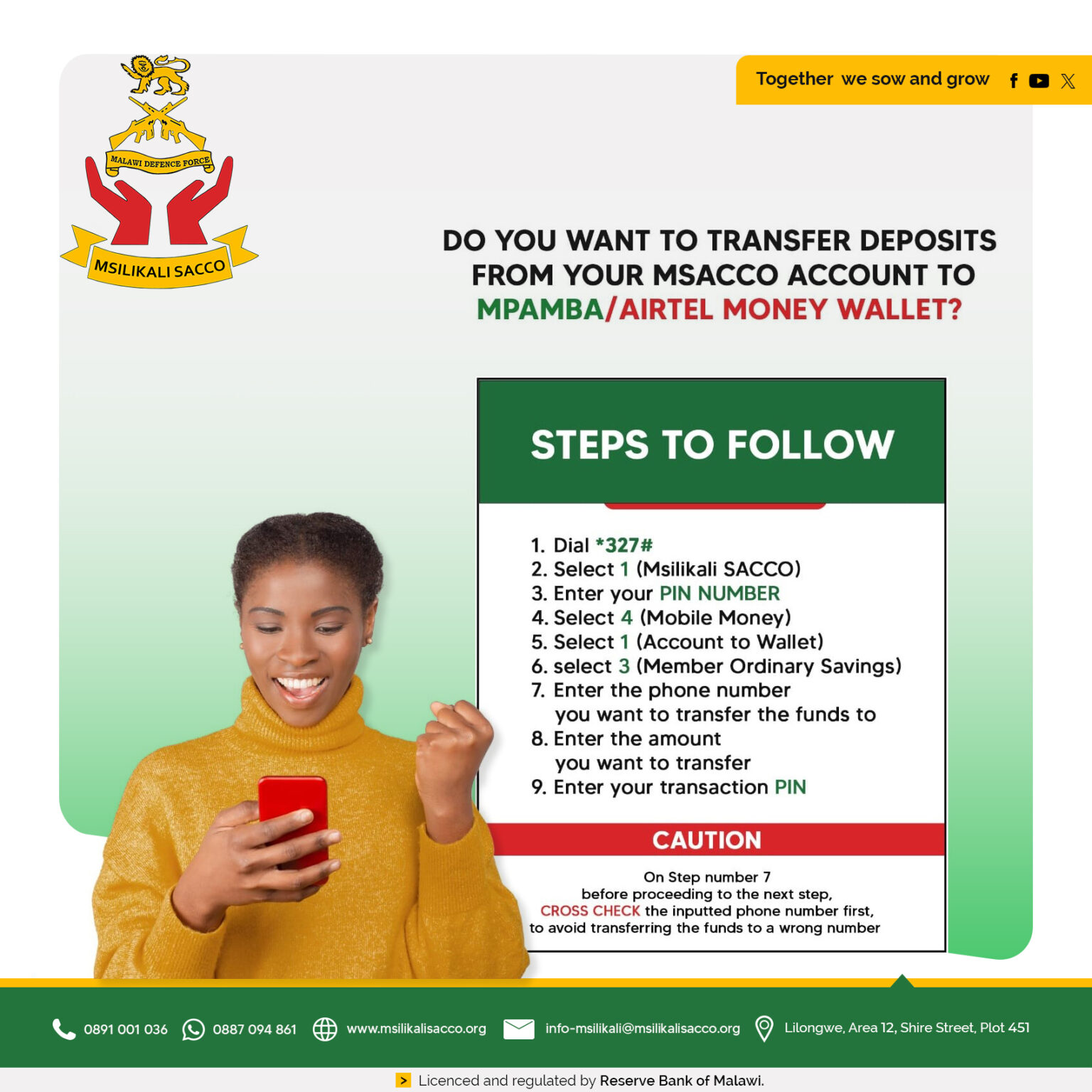 Mobile Banking – Msilikali SACCO